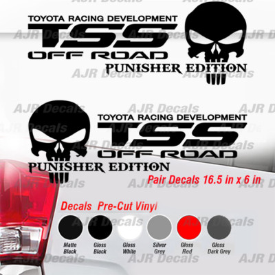 TSS OFF ROAD Punisher Edition Decals Toyota Tacoma Bedside 6 colors (2 ...