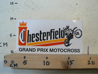 STICKER,DECAL CHESTERFIELD GRAND PRIX MOTOCROSS MX CROSS LARGE STICKER ...