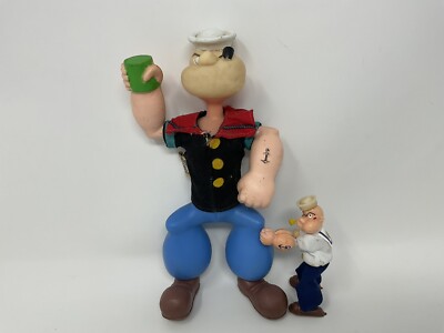 Popeye Dakin figure rare variation spinach in right hand And Mini ...