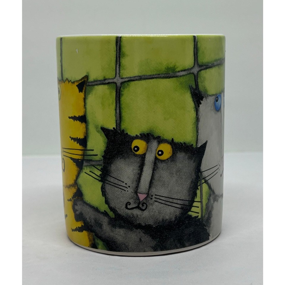 Gibson 2006 Debi Hron Green ‘Cool Cats’ Coffee Tea Mug Cat Lovers | eBay