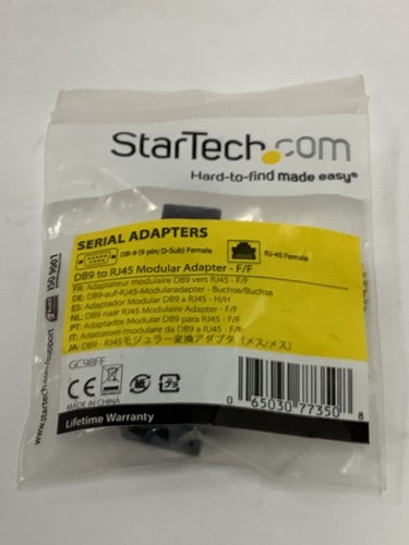 Startech Serial Adapter DB9 to RJ45 Modular GC98FF | eBay