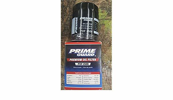 PRIMEGUARD POF2500 - cross reference oil filters | oilfilter ...