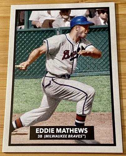 HOF STAR Eddie Mathews, Milwaukee Braves, Topps TBT Card #312 | eBay