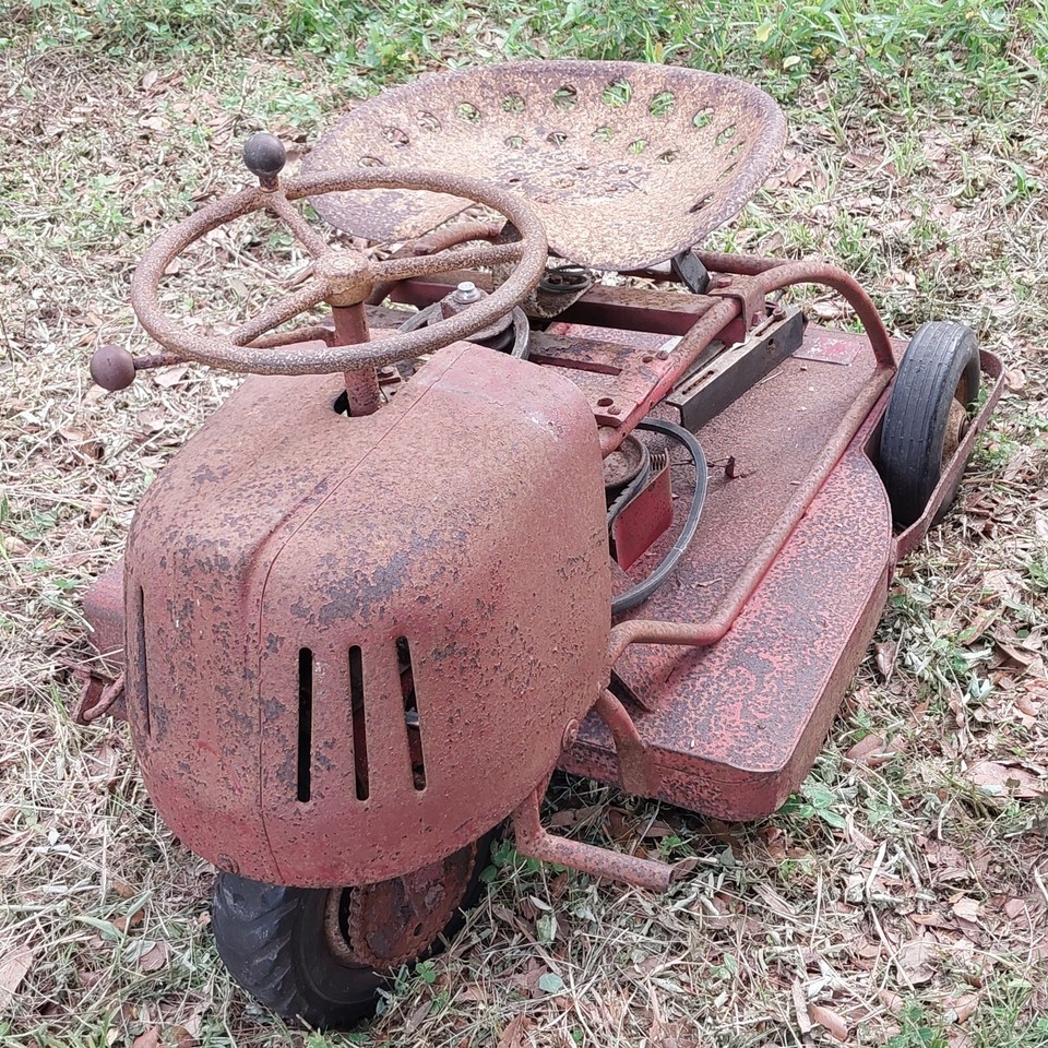 Vintage Rare Antique Bantam Tractor Unknown Riding Lawn Mower No Motor ...
