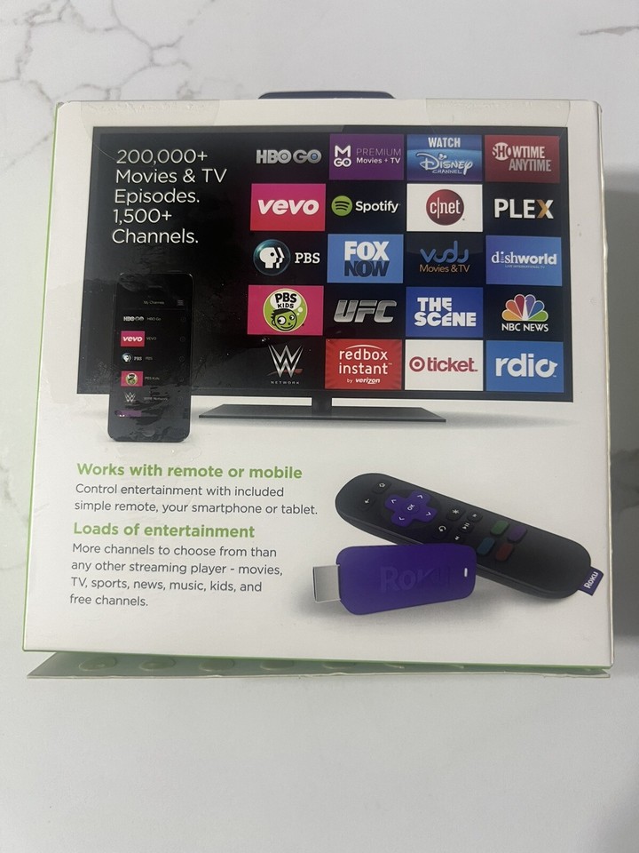 Roku Streaming Stick 2nd Generation: 3500R HDMI - Purple Brand New ...
