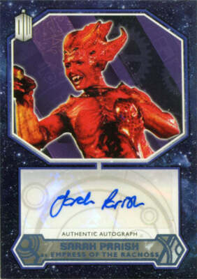 Doctor Who 2015 Autograph Sarah Parish as Empress of Racnoss Blue ...
