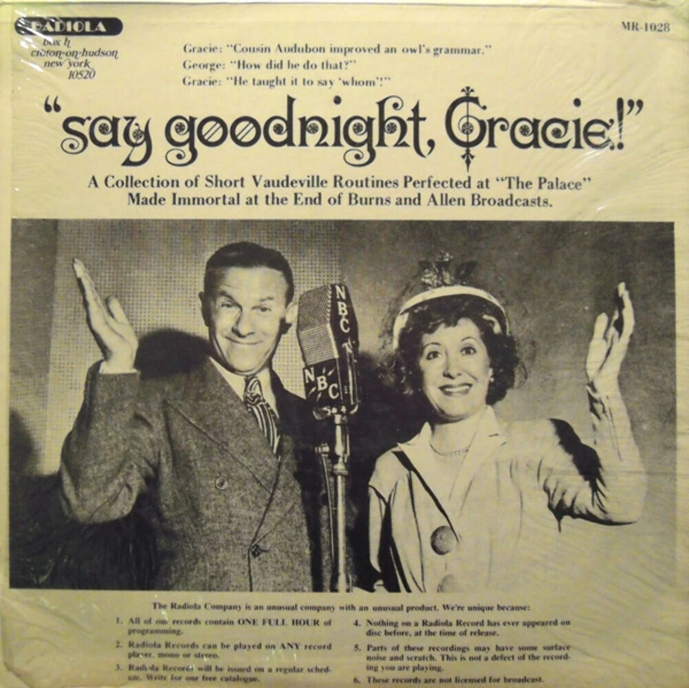 George Burns Gracie Allen Routines