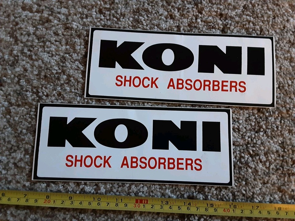 Lot of 2 Vintage KONI Shocks Racing Decals Stickers NHRA Nascar IMCA ...