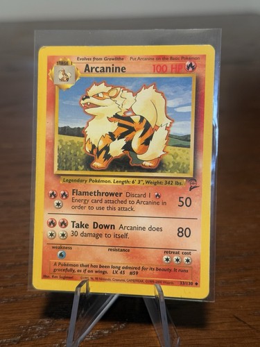 Pokémon TCG Arcanine Base Set 2 33/130 Regular Unlimited Uncommon | eBay