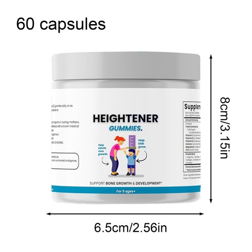 Heightener Gummies - Natural Height Growth Supplement for Kids, Teens ...