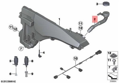 Genuine BMW Hybrid X5 X6 E70 E71 E72 Hybrid X6 X5 3.0d Filler Pipe ...