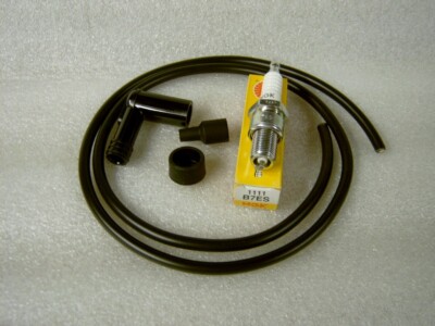 LAMBRETTA NGK B7ES SPARK PLUG ,SUPPRESSOR CAP,COPPER CORE HT LEAD KIT ...