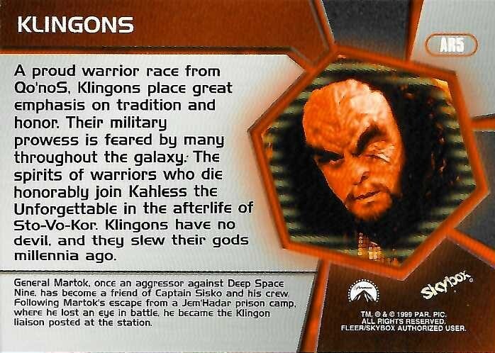 TCS 1264 Deep Space Nine DS9 Memories from the Future Alien Races ...