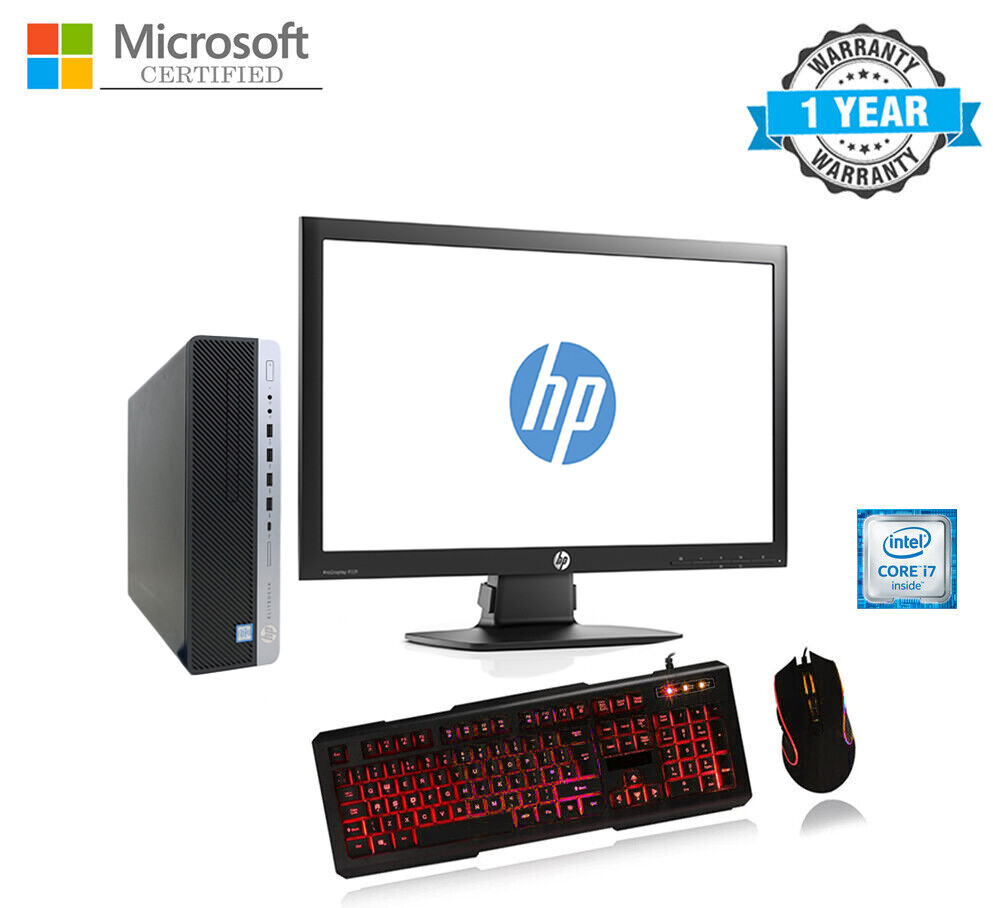 Fast Full Set HP i7 6th Gen Computer SFF PC with 22" Monitor - W11 Pro ...