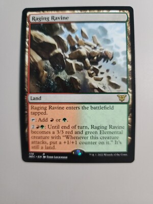 MTG Raging Ravine Commander: Kamigawa: Neon Dynasty 176 Regular Rare | eBay