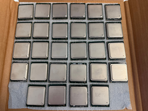 4 LBS 10oz SCRAP CPU PINLESS CPU'S FOR GOLD & METAL RECOVERY INTEL AS ...