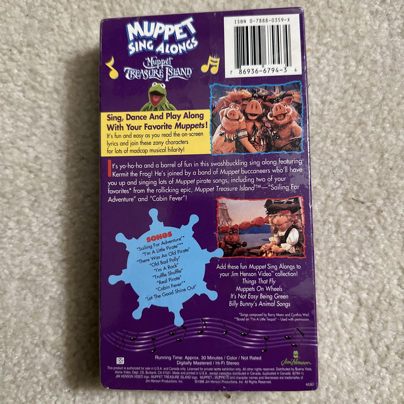 Vintage Muppet Sing Alongs Muppet Treasure | Grelly USA