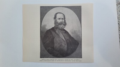 Captain John McIntosh Kell CSS Alabama 1888 Civil War Picture | eBay