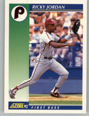 1992 Score #476 Ricky Jordan NM-MT Phillies | eBay