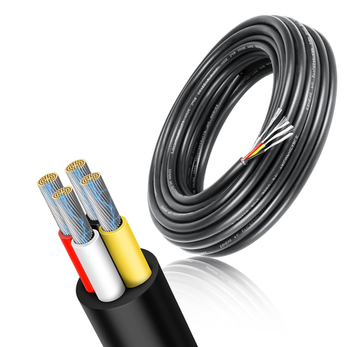 18 Gauge 4 Conductor Wire, 32.8FT 18/4 Tinned Copper 4 Wire Cable ...