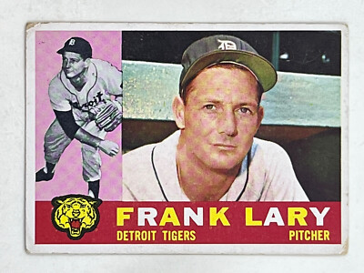 Frank Lary 1960 Topps #85 Sports MLB Detroit Tigers Vintage Trading ...