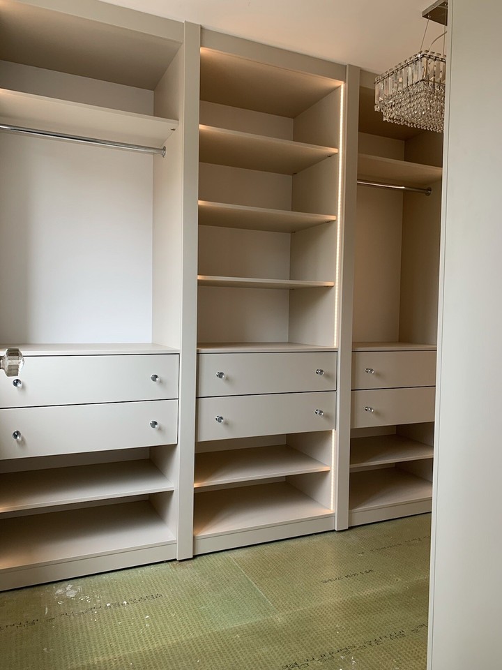 Bespoke Design Dressing Room Walk In Wardrobe. Made To Measure. Custom ...