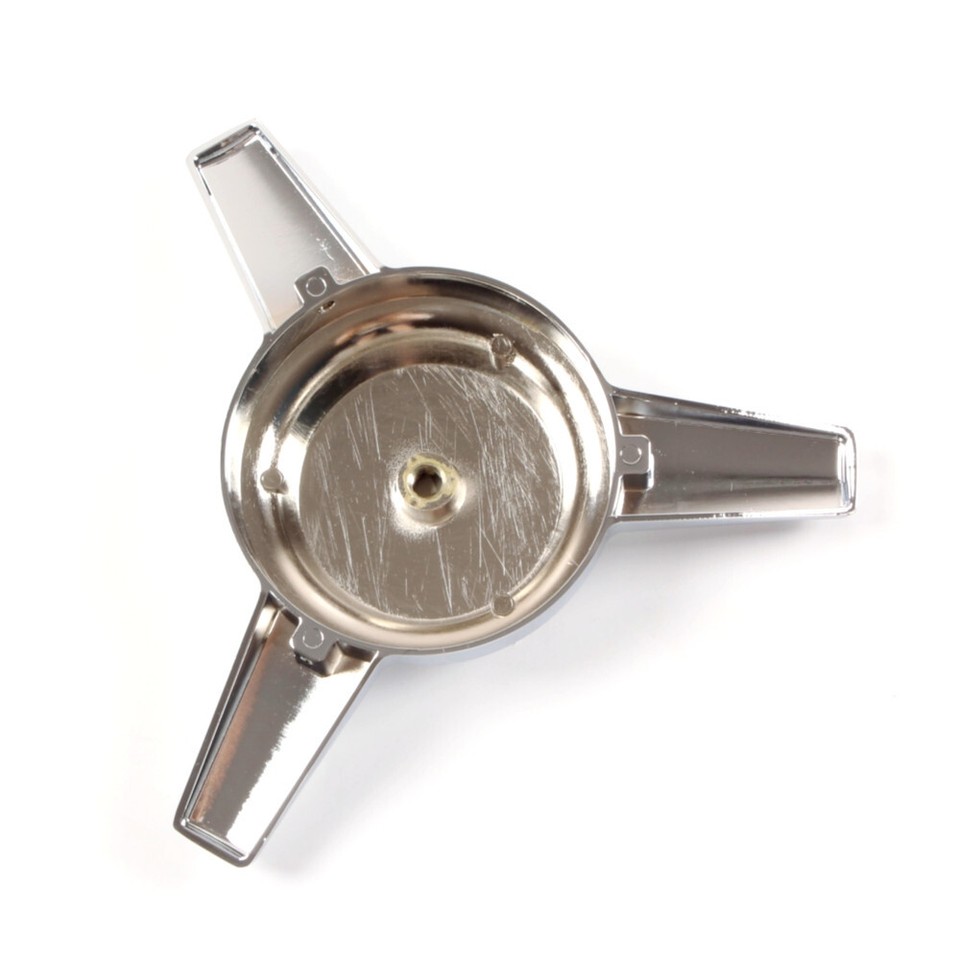 ZINC ALLOY BOLT STUD MOUNT SPINNER TRIBAR KNOCKOFF CHROME WHEEL RIM ...