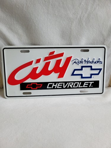 City Chevrolet Rick Hendrick License Plate Dealership Metal Booster ...
