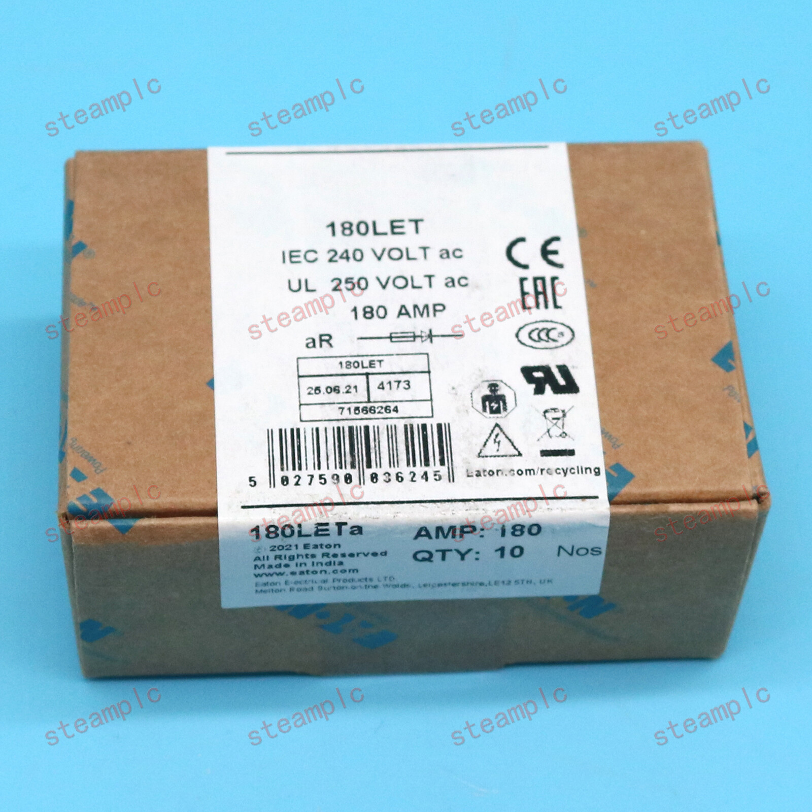 New 10PC Bussmann Fuse Eaton BS88:4 180LETa 180A 240VAC FREE SHIPPING ...