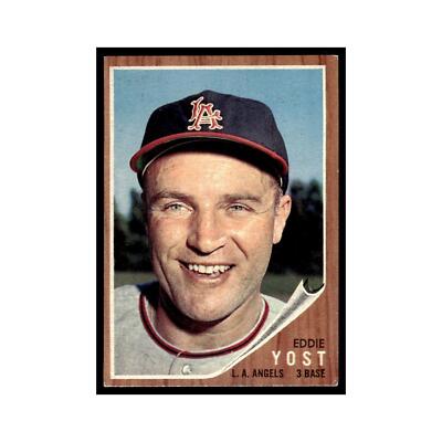 Eddie Yost 1962 Topps #176 Los Angeles Angels Baseball Card VG | eBay