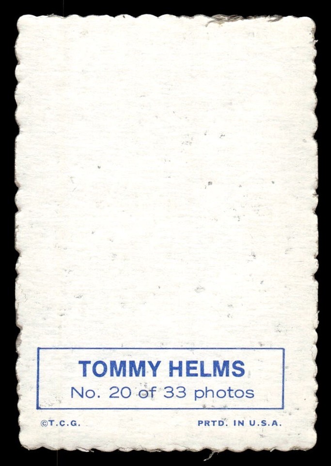 1969 Topps Deckle Edge Baseball #20 Tommy Helms EX/MT *d14 | eBay