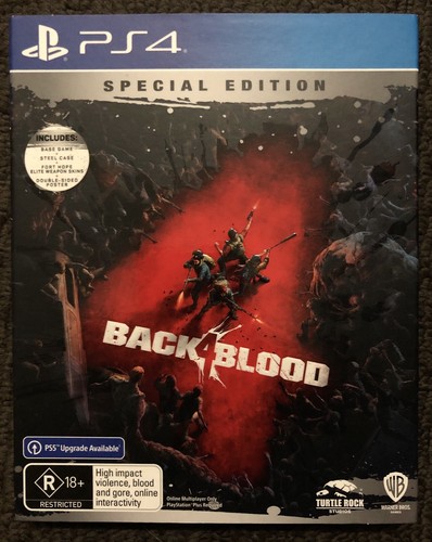 Back 4 Blood - PS4 Collectors Steelbook With Poster & Sleeve | eBay