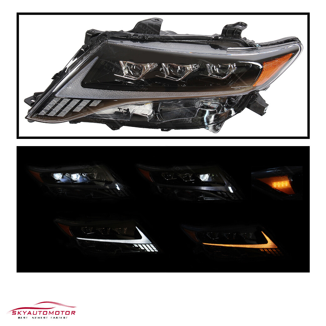 Fits Toyota Venza 2009-2016 LED Headlights Headlamps Projector DRL Black Pair | eBay