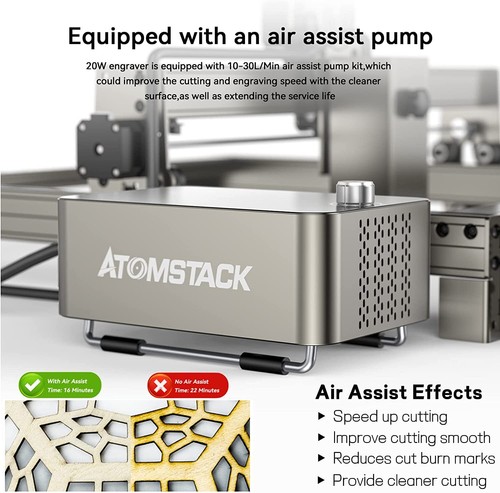 ATOMSTACK S20 PRO Laser Engraver 20W Power 400x400mm Engraving Area ...
