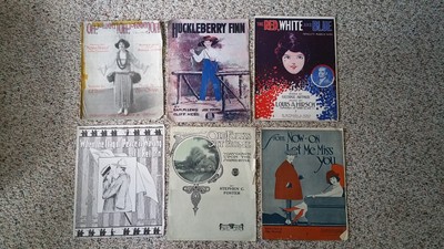 ANTIQUE SHEET MUSIC 1903-1908 LOT OF 12 | eBay