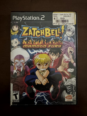 Zatch Bell Mamodo Battles (Sony PlayStation 2 PS2, 2005) *Complete w ...
