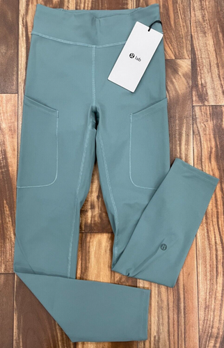 NWT $98 Lululemon LAB Luxtreme HR Training Tight 25'' In Tidewater Teal ...