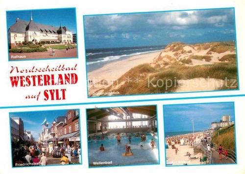 72693028 Westerland Sylt Rathaus Friedrichstrasse Wellenbad Duenen ...