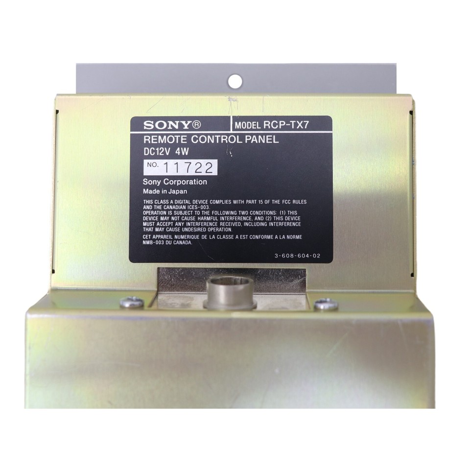 Sony RCP-TX7 Remote Control Panel DC12V 4W | eBay
