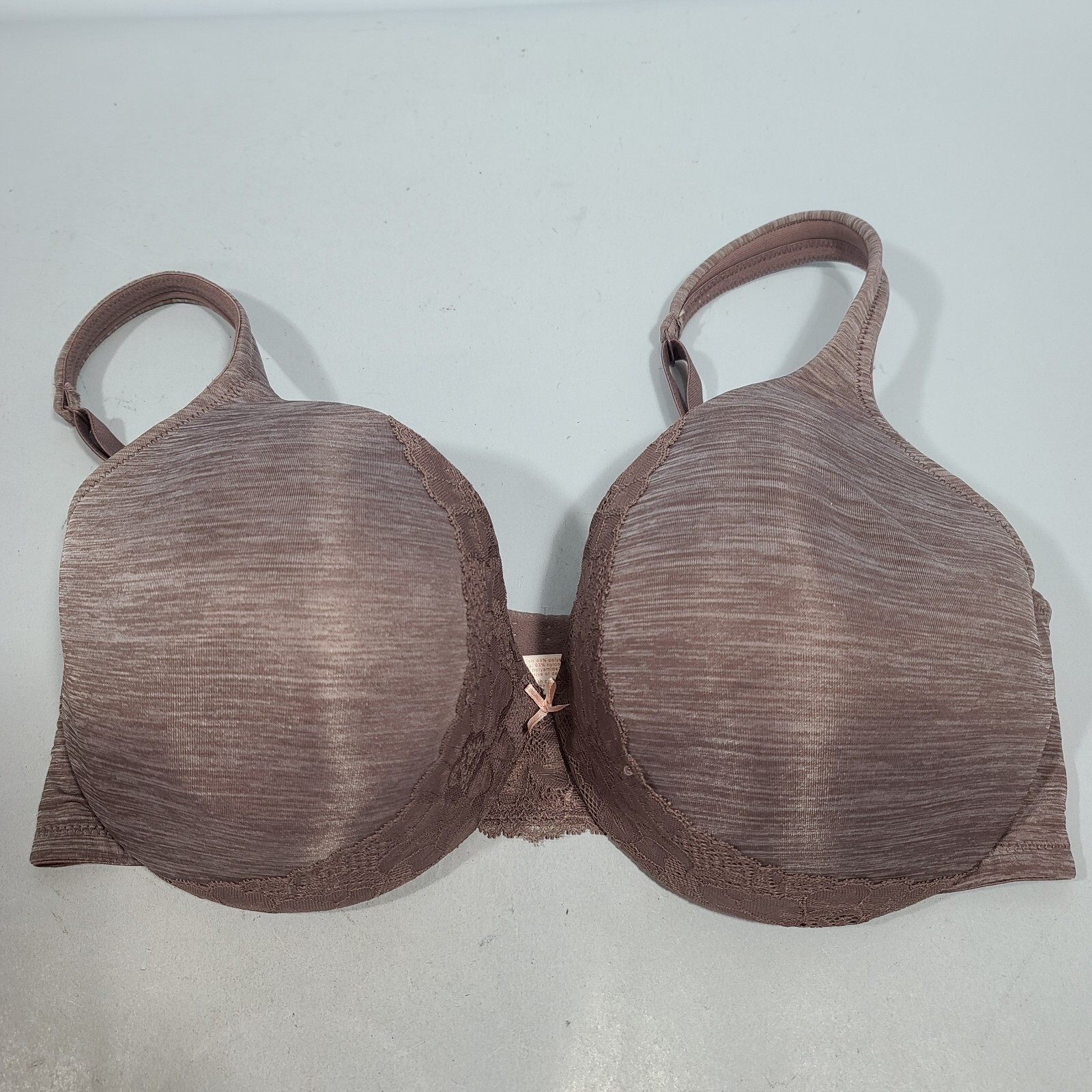 Cacique 38DDD Bra Lightly Lined Full Coverage Gray - Gem