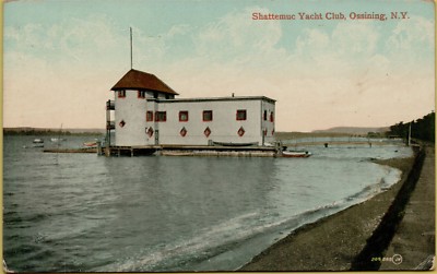 1910 Shoreline Water Front View Shattemuc Yacht Club Ossining NY ...