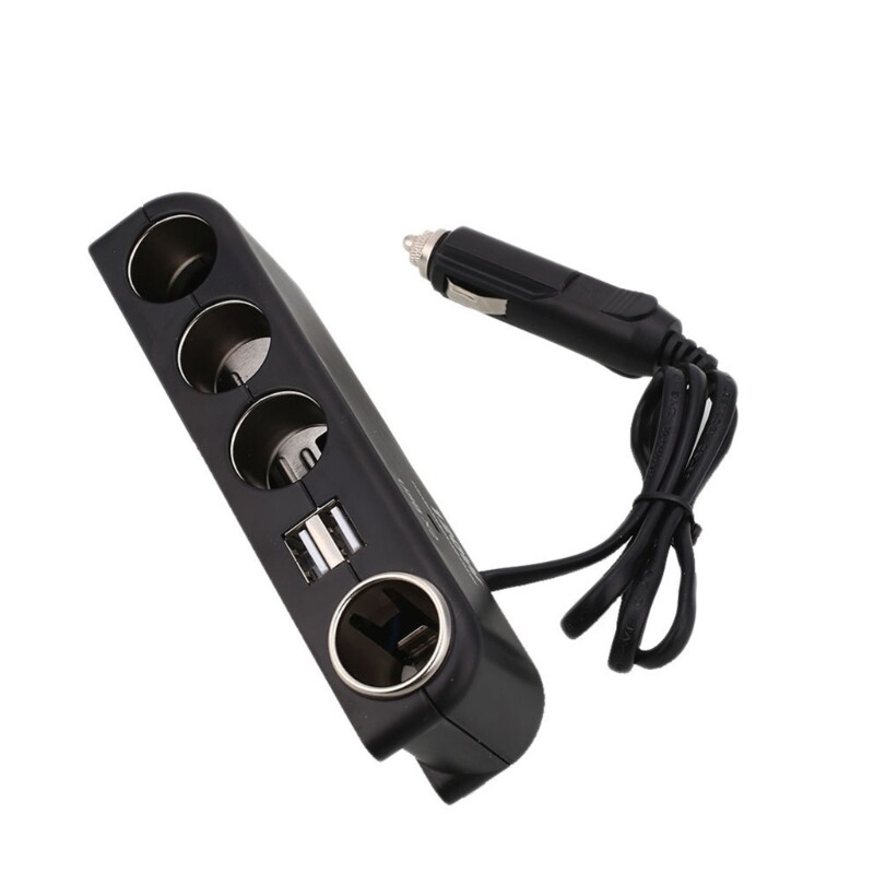 Car Adapter Charger 120W 12V/24V 4Socket 2USB Power Splitter | eBay