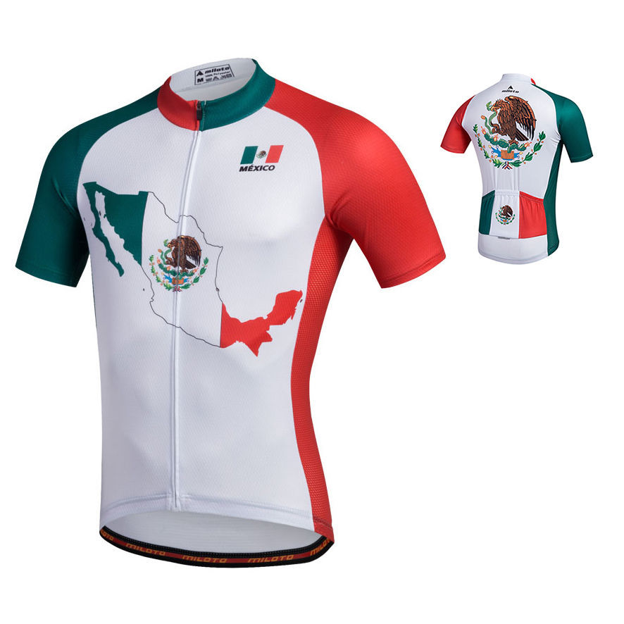 Mexico Team Cycling Clothing Shirts Tops Men's Bike Bicycle Cycling ...