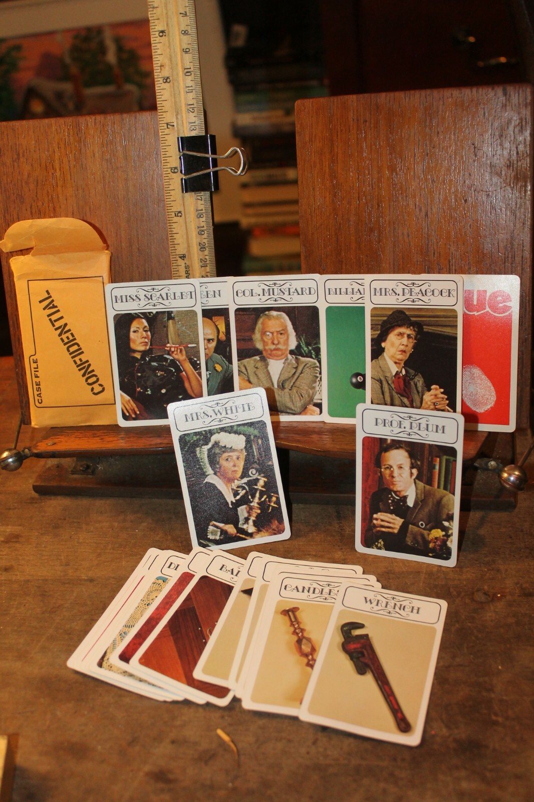 Vintage Hasbro CLUE Case File Confidential Cards Lot of 21 | eBay