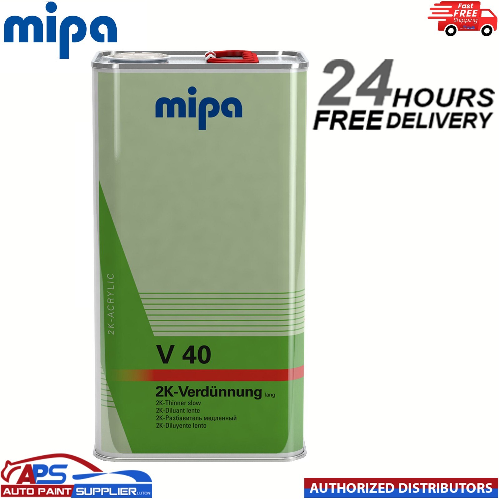 MIPA 271250000 V40 SLOW 2K THINNER REDUCER 5LTR | eBay UK