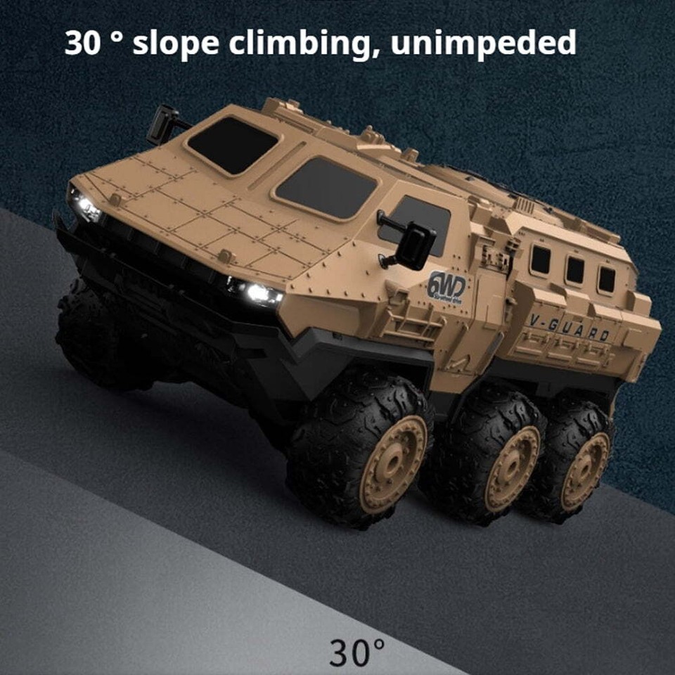 1:16Armored RC Car,6WD 360° Stunt High Speed Army Truck RC Climbing ...