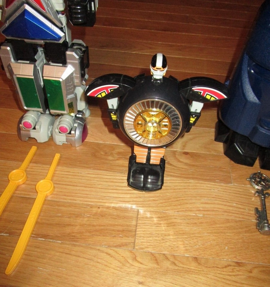 MMPR POWER RANGERS DELUXE SUPER ZEO AURIC WARRIOR WHEEL CANNON LOT NO ...