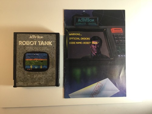 Robot Tank (Atari 2600, 1983) TESTED WORKS INSTRUCTIONS INCLUDED ...