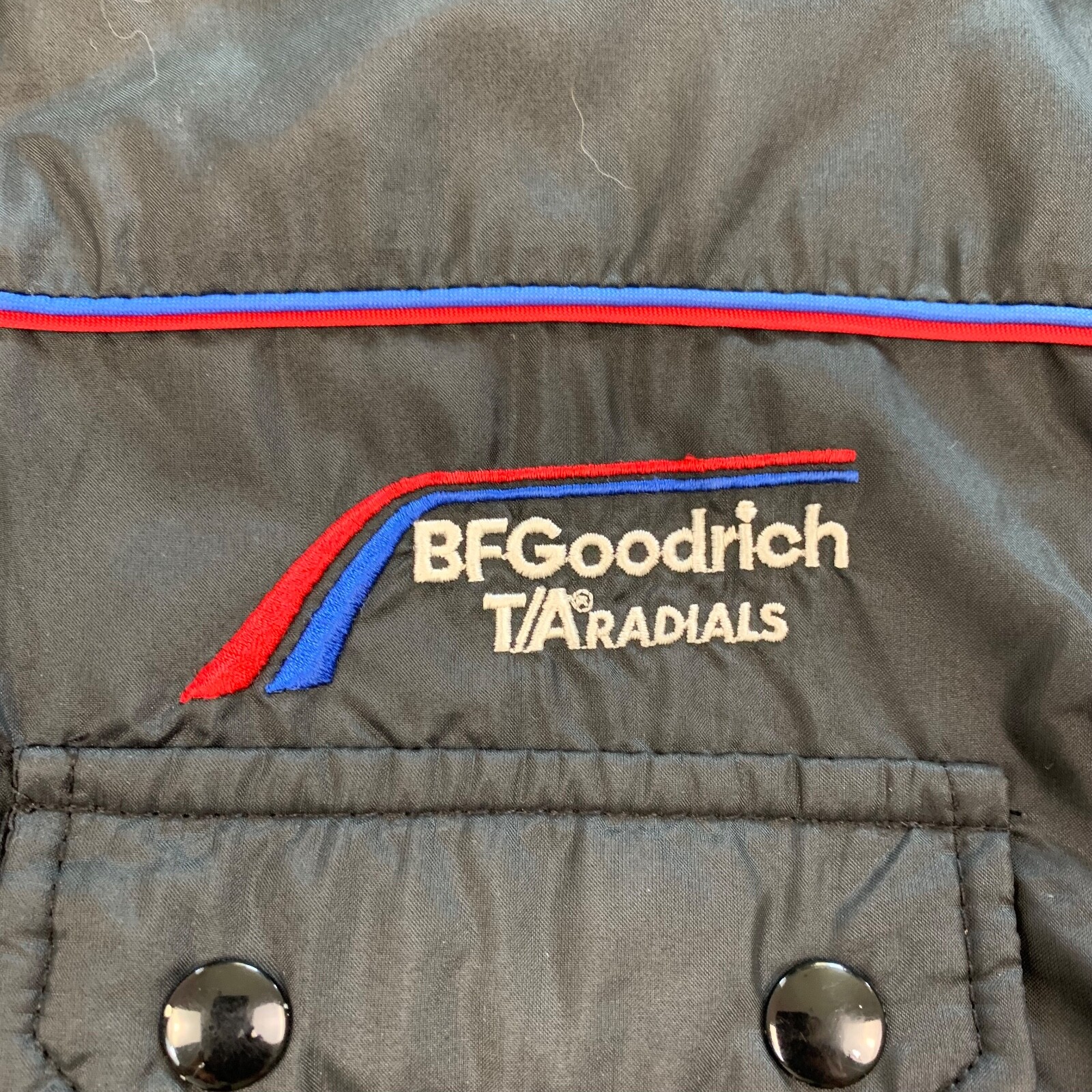 Vintage BF Goodrich Racing Bomber Jacket Men Large Bl… - Gem