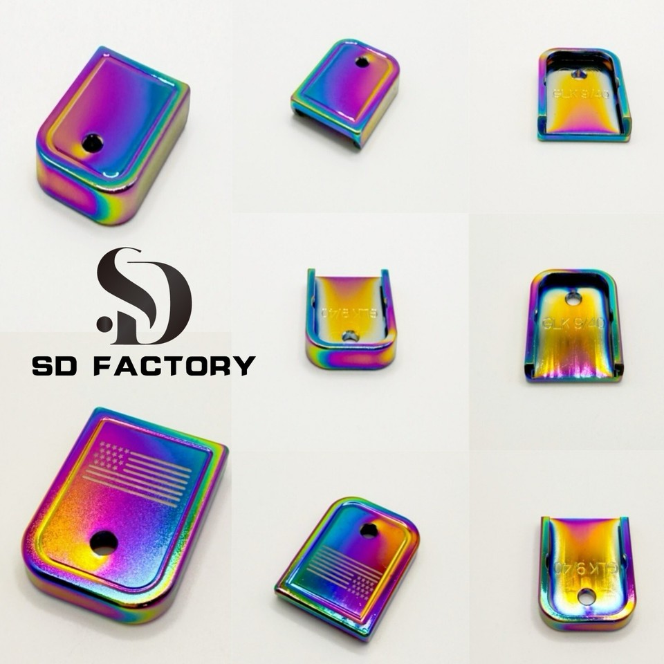 Glock Gen 1-3 Enhancement Kit - Rainbow Mag Base Pad/Slide Cover/Mag ...